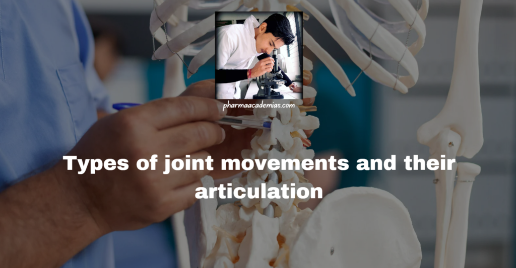 Types of joint movements and their articulation - Pharmaacademias