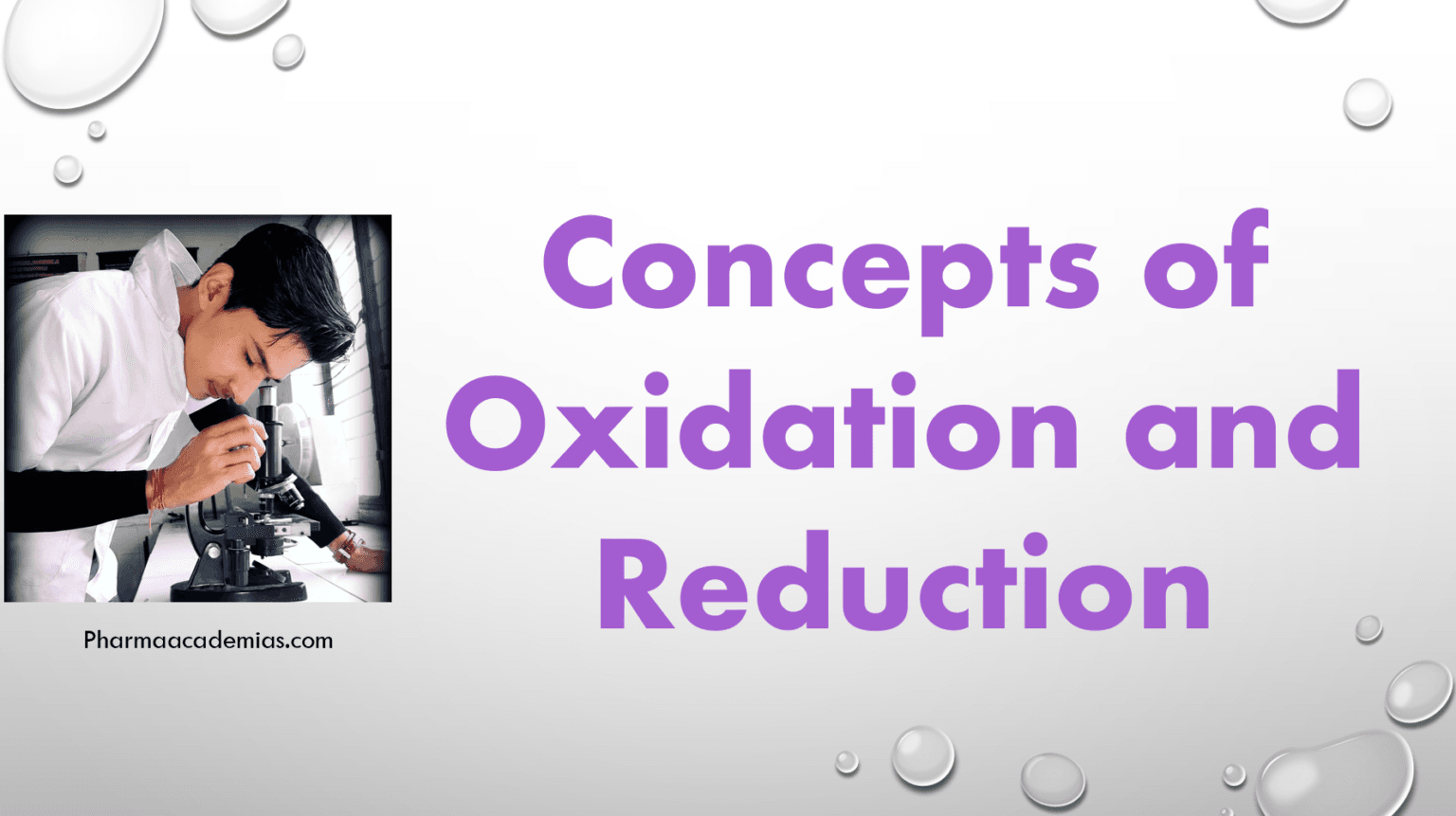 Concepts of Oxidation and Reduction - Pharmaacademias