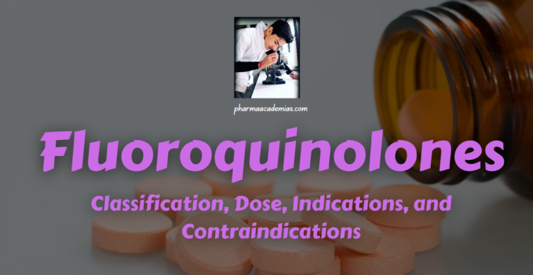 Fluoroquinolones : Classification, Dose, Indications, and ...