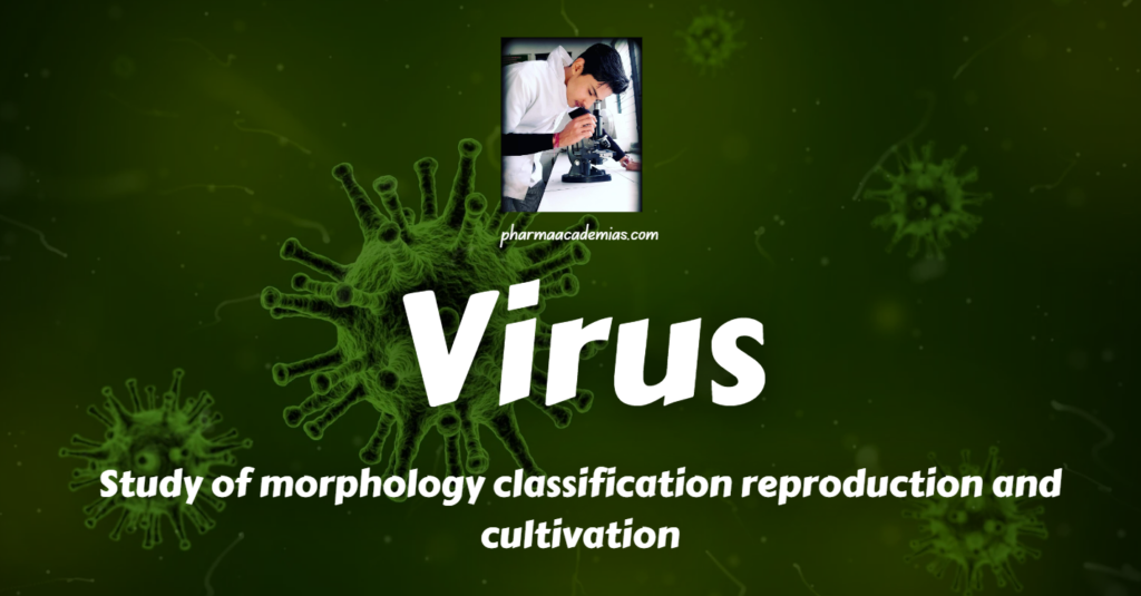 Study of morphology, classification, reproduction/replication, and cultivation of Virus ...