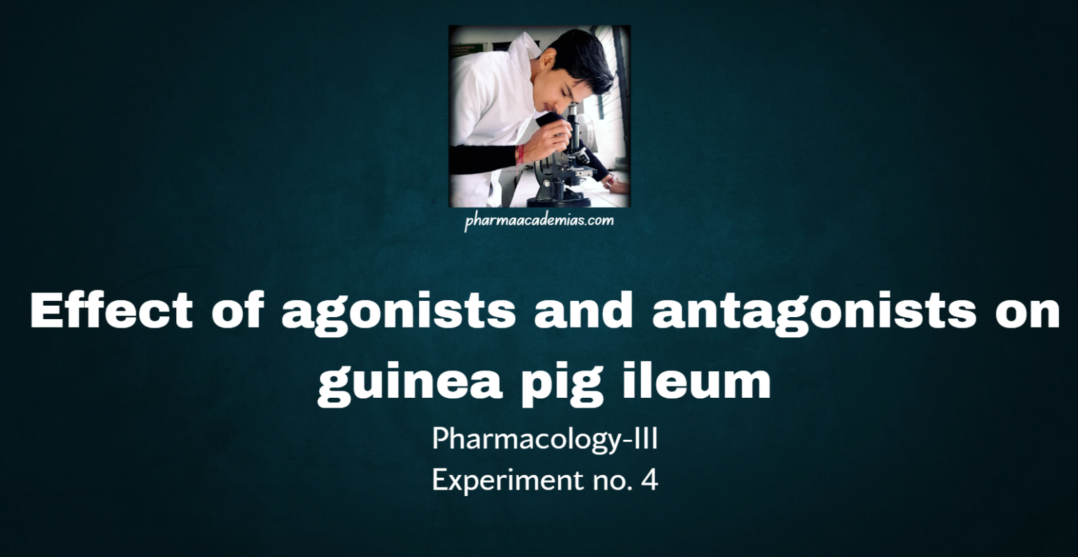 Effect of agonists and antagonists on guinea pig ileum - Pharmaacademias
