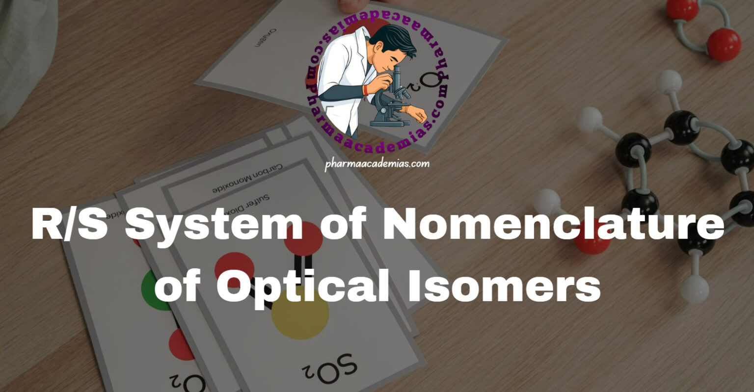 R/S System of Nomenclature of Optical Isomers - Pharmaacademias